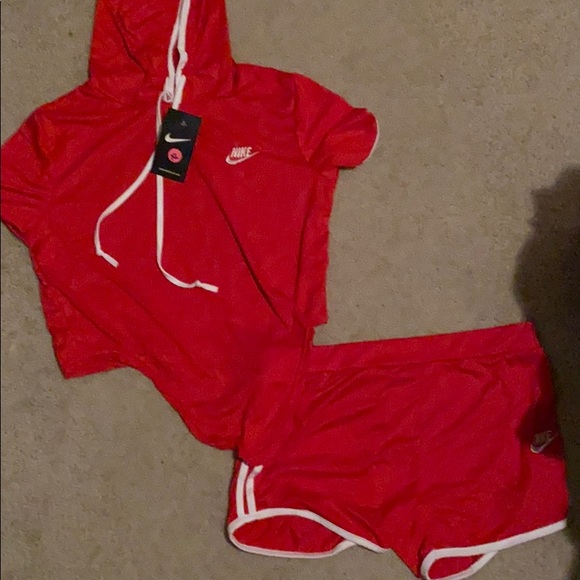 Other | Red Nike Short Set | Poshmark
